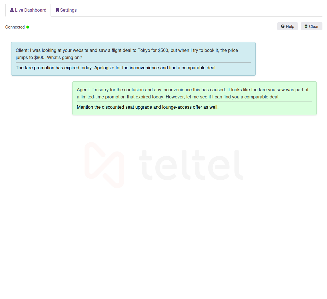 Assistant | TelTel Knowledge Base